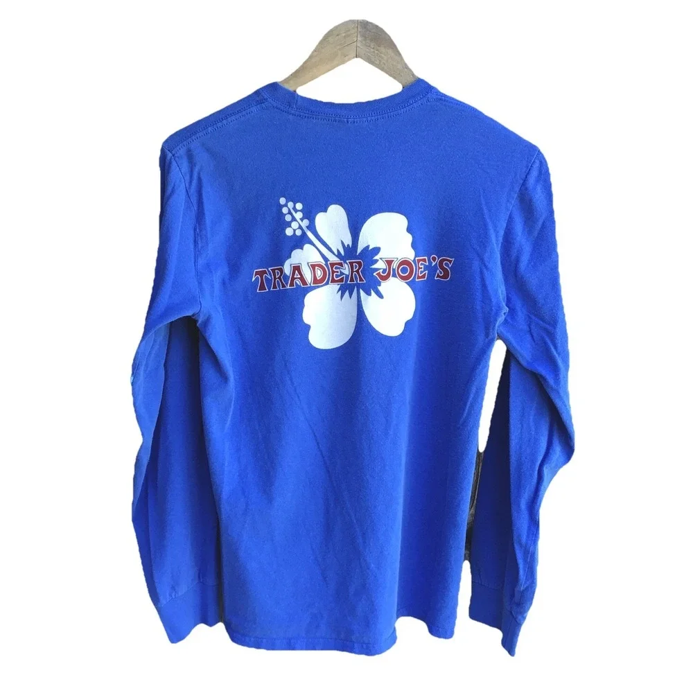 Port Authority | Shirts | Trader Joes Hibiscus Flower Promo Logo Long ...